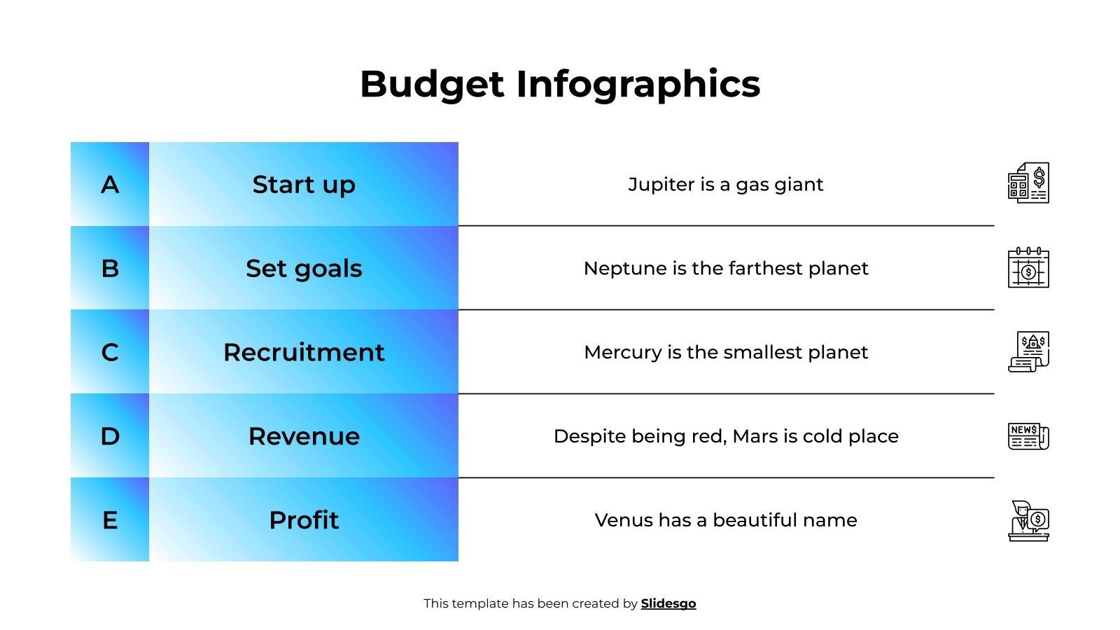 Budget Infographics Template