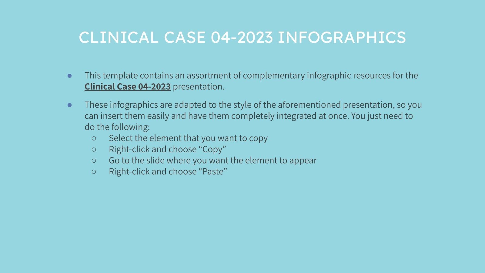 Clinical Case 04-2023 Infographics Template