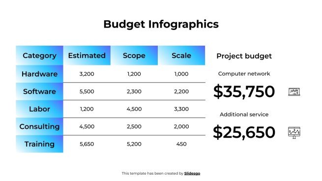 Budget Infographics Template