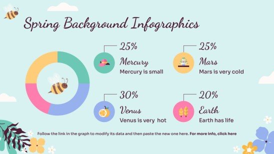 Spring Background Infographics Template