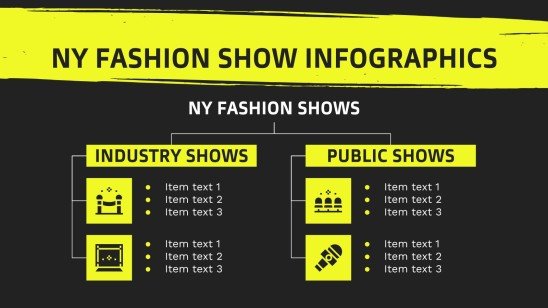 NY Fashion Show Infographics Template
