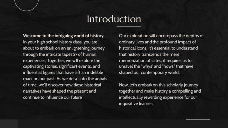 History Slideshow Presentation