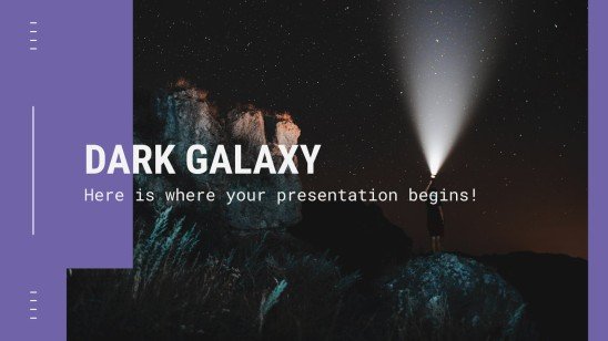 Dark Galaxy Google Slides Theme and PowerPoint Template