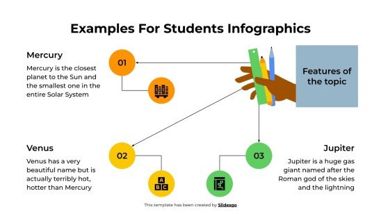 Examples For Students Infographics Template