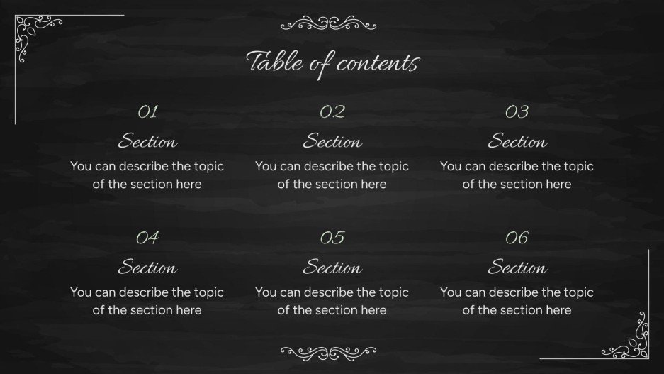 Simple Blackboard Background Presentation