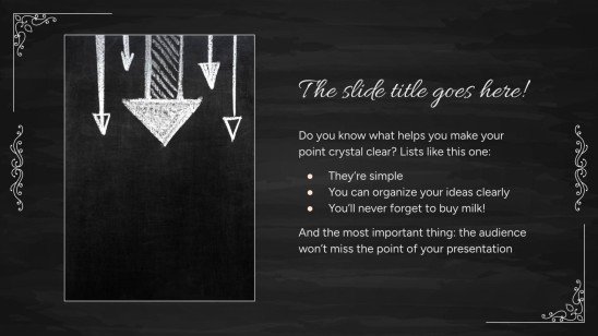 Simple Blackboard Background Presentation