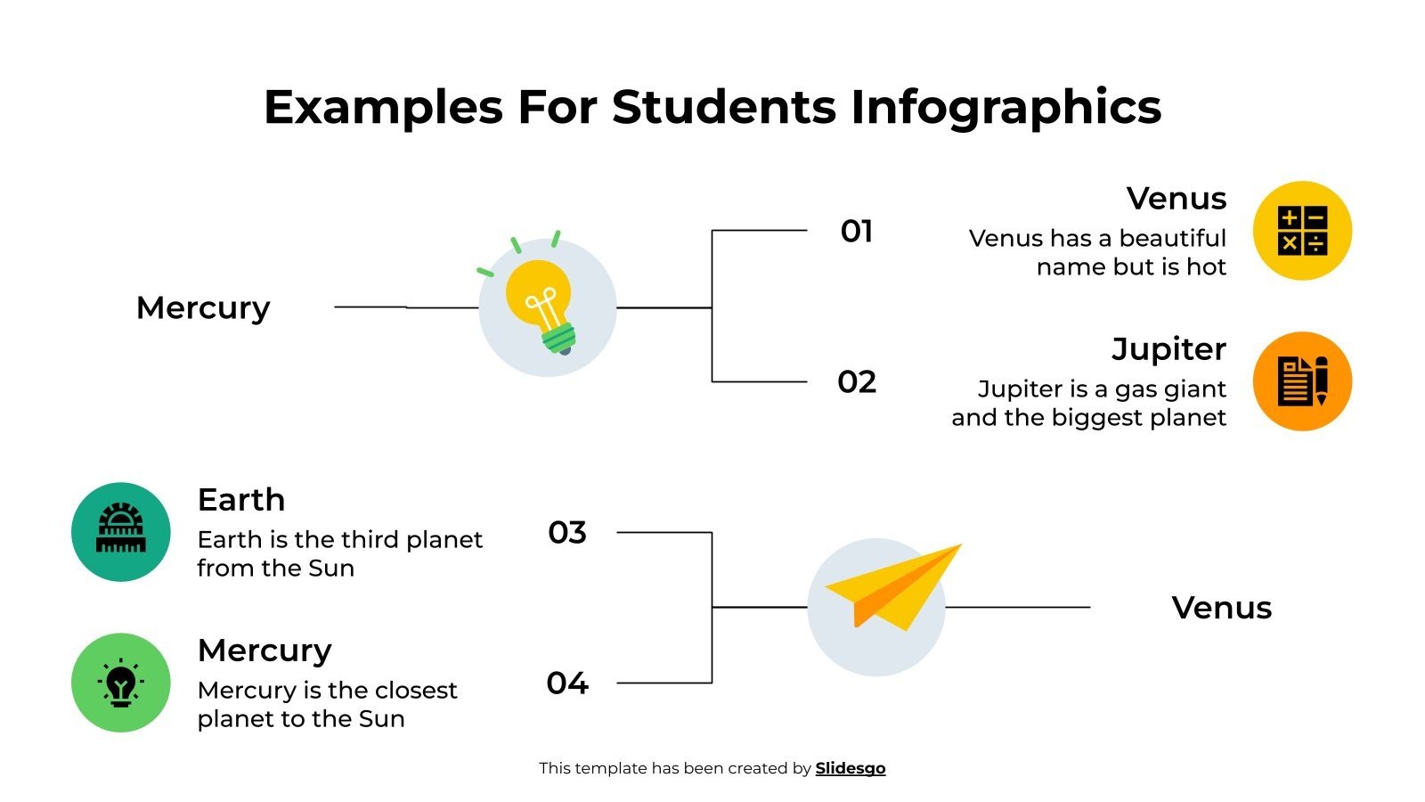 Examples For Students Infographics Template