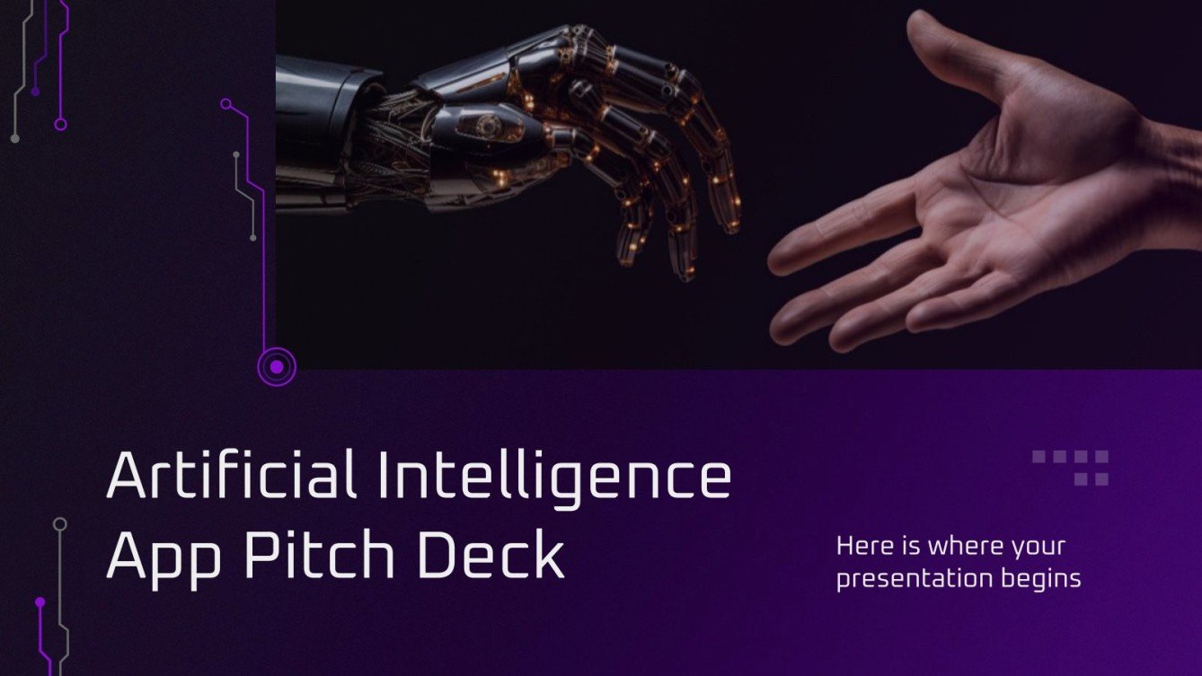 Artificial Intelligence App Pitch Deck Presentation