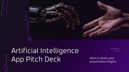 Artificial Intelligence App Pitch Deck Presentation