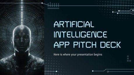 Artificial Intelligence App Pitch Deck Presentation