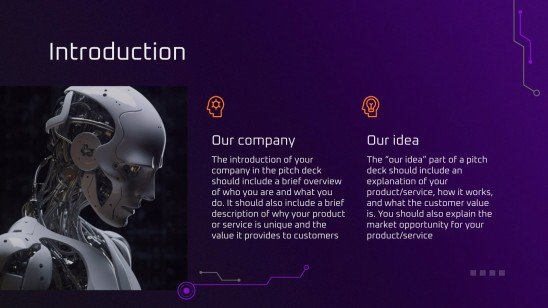Artificial Intelligence App Pitch Deck Presentation