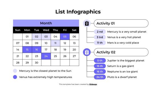 List Infographic Presentation