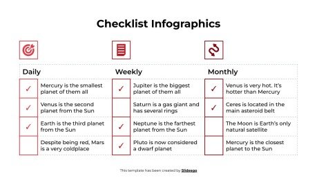 Checklist Infographics Template