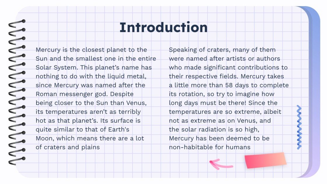 Notebook Middle School Lesson Presentation