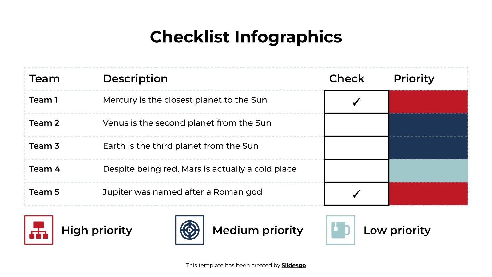 Checklist Infographics Template