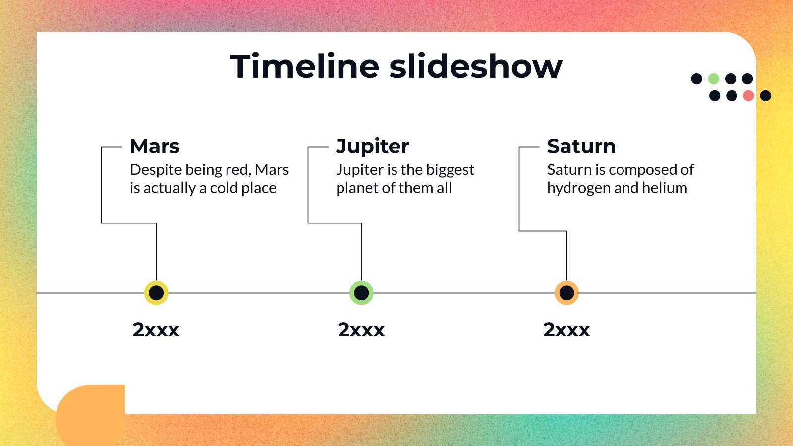 Timeline Slideshow Presentation