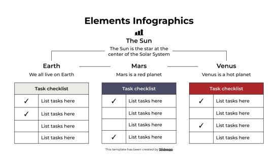 Elements Infographics Template