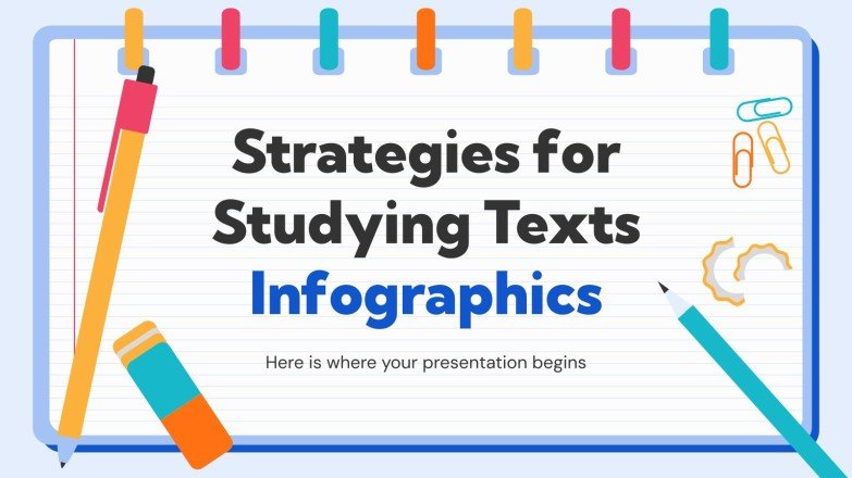 Strategies for Studying Texts Infographics Template
