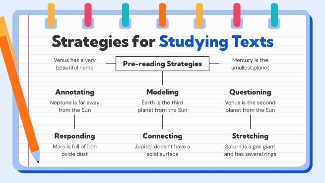 Strategies for Studying Texts Infographics Template