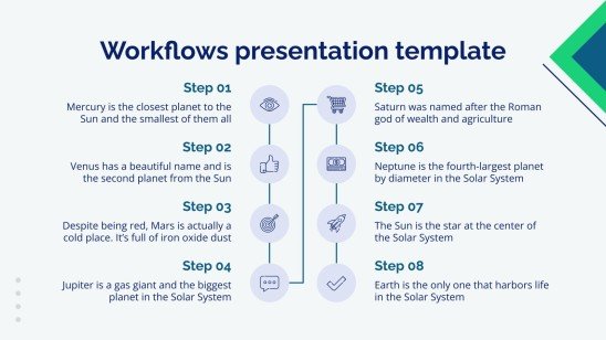 Workflows Presentation Template Presentation