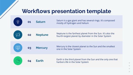 Workflows Presentation Template Presentation