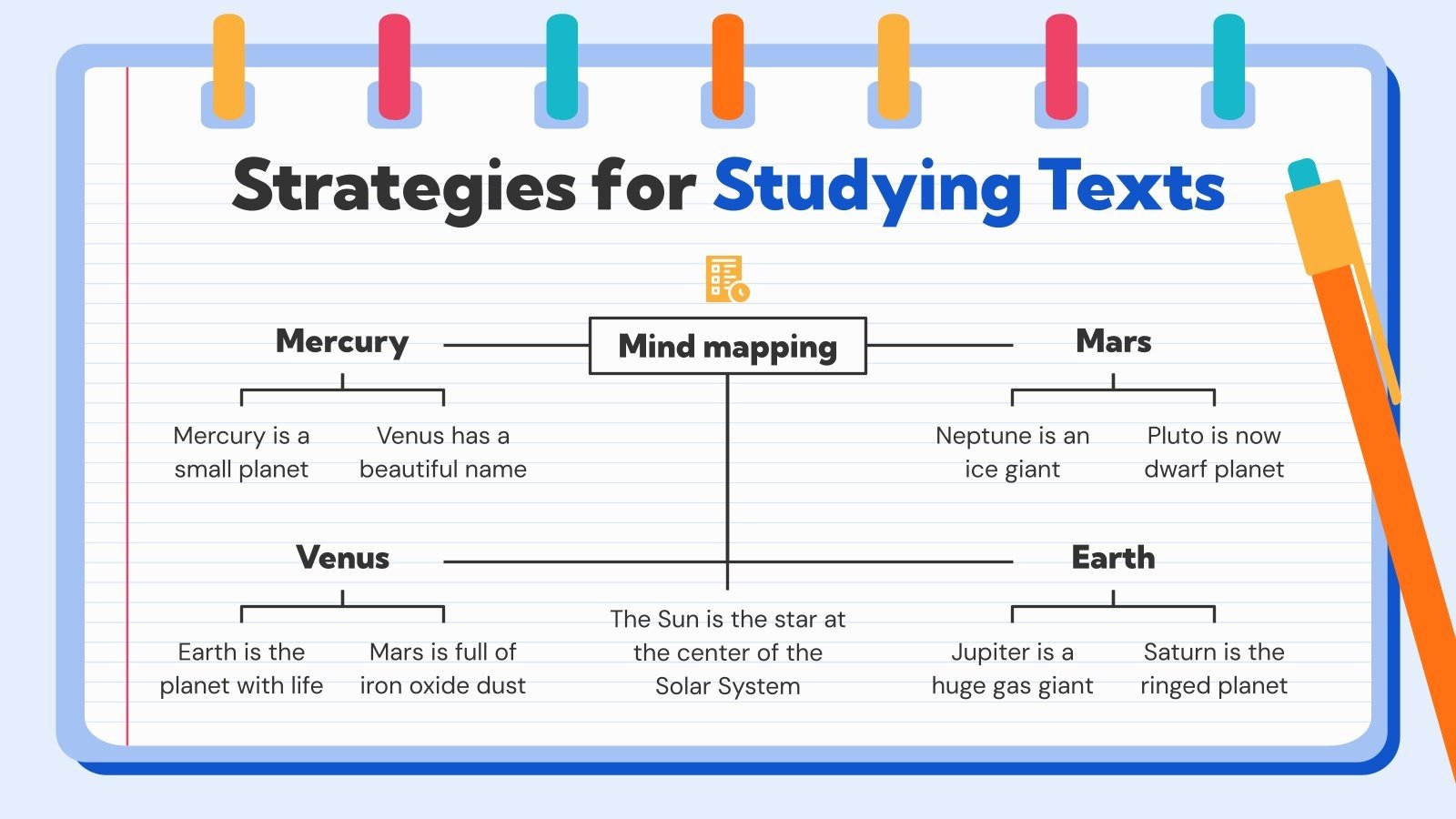 Strategies for Studying Texts Infographics Template
