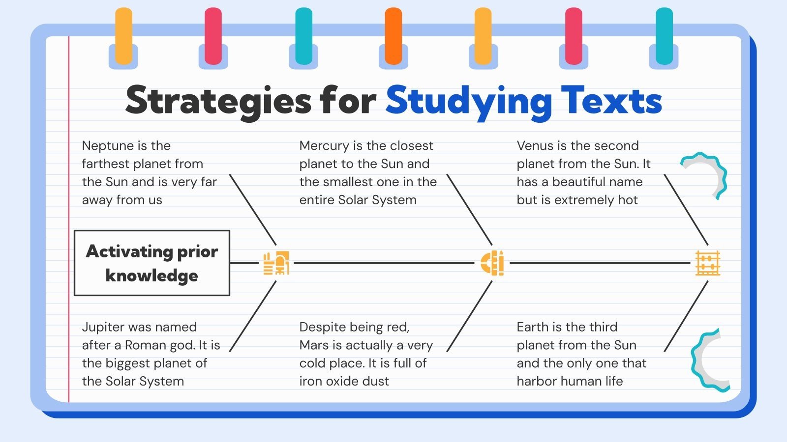 Strategies for Studying Texts Infographics Template