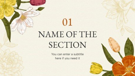 Botanical and Floral Design Presentation