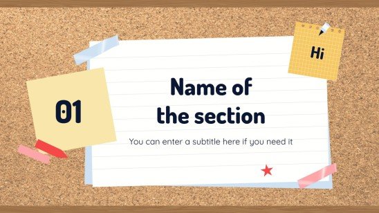 Corkboard Presentation Template Presentation