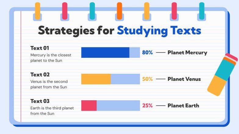 Strategies for Studying Texts Infographics Template