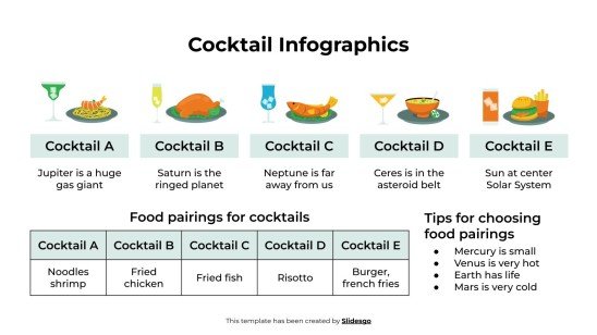 Cocktail Infographics Presentation