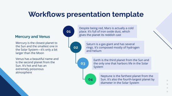Workflows Presentation Template Presentation