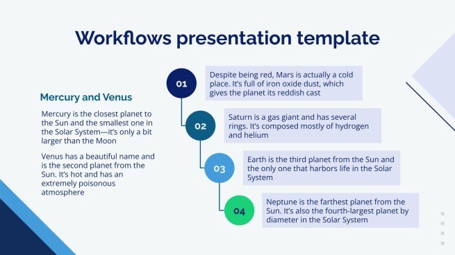 Workflows Presentation Template Presentation