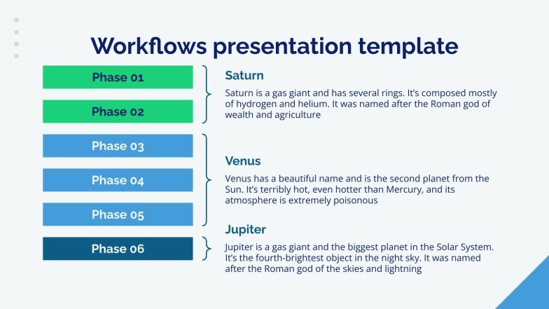 Workflows Presentation Template Presentation