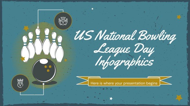 US National Bowling League Day Infographics Template