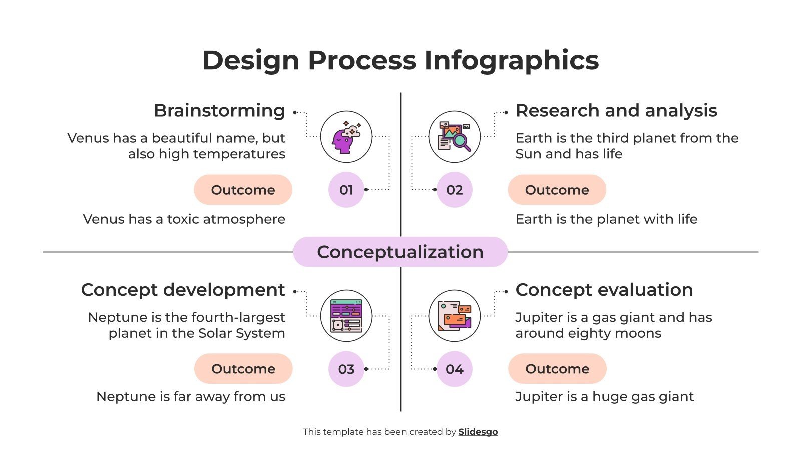 Design Process Infographics Template