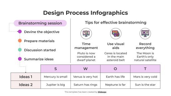 Design Process Infographics Template