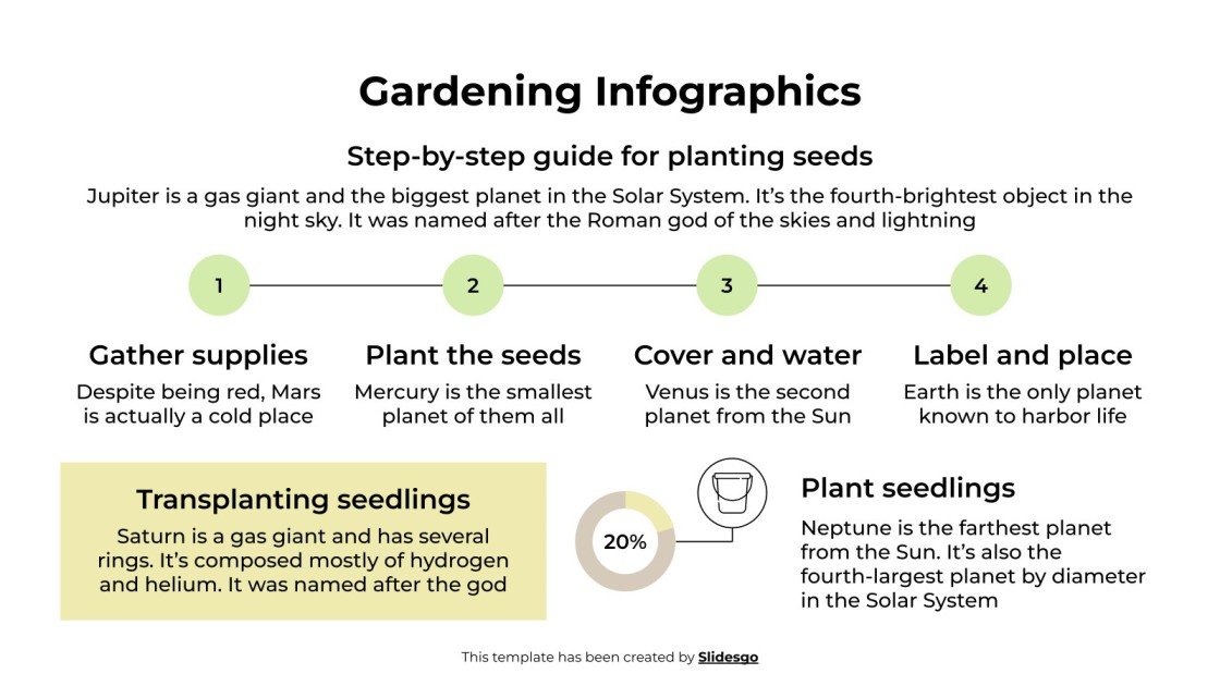 Gardening Infographics Template