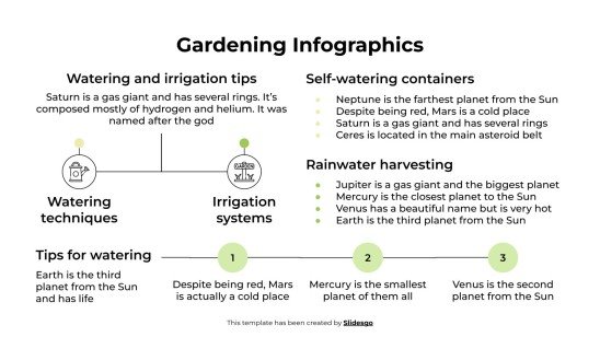 Gardening Infographics Template