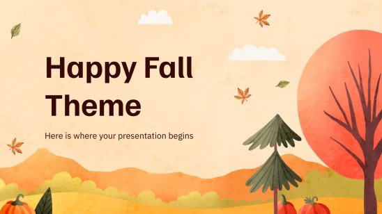 Happy Fall Theme Presentation