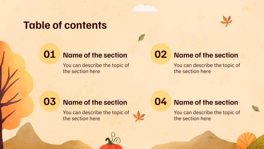 Happy Fall Theme Presentation