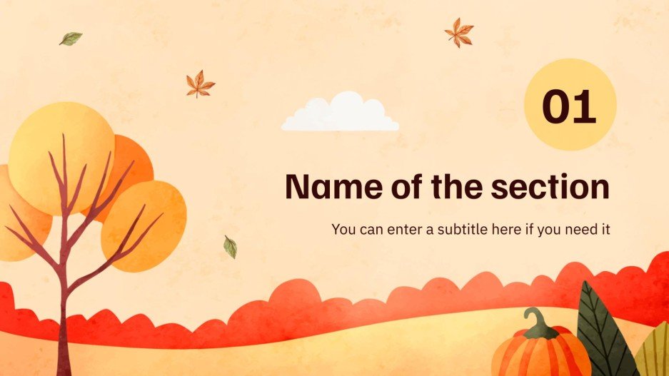 Happy Fall Theme Presentation