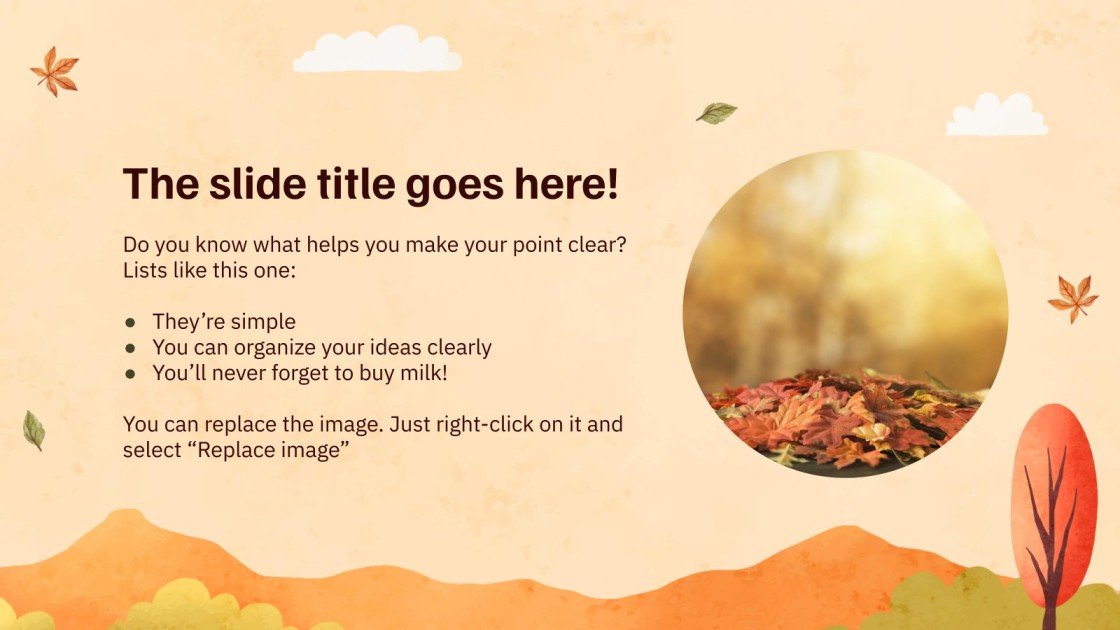 Happy Fall Theme Presentation