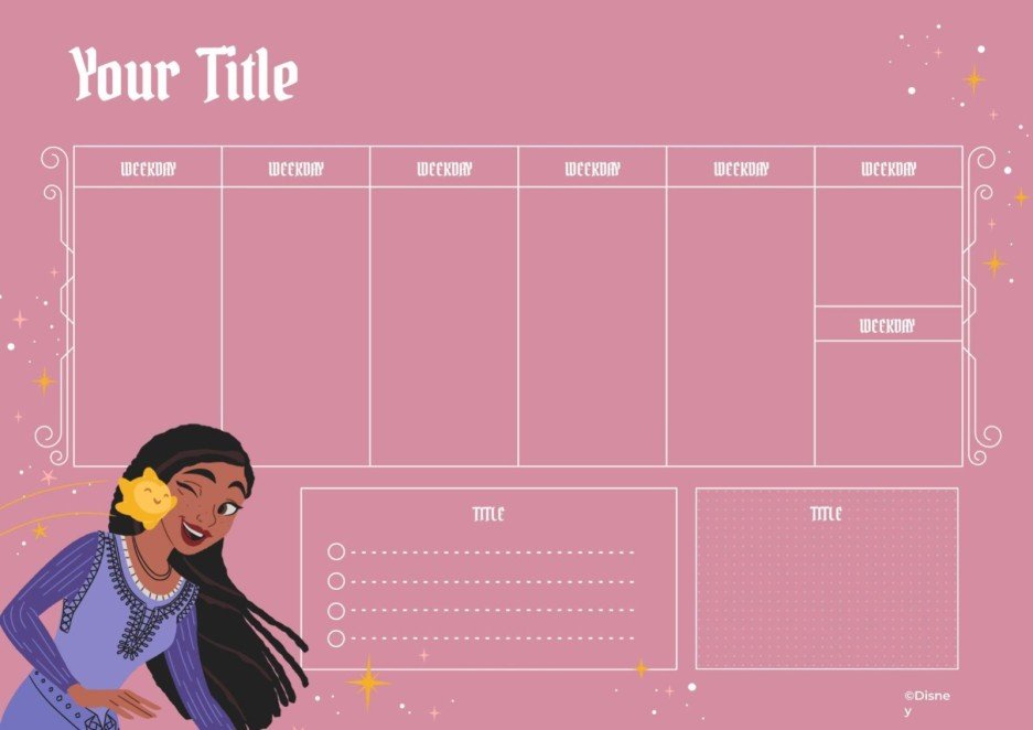 Wish Weekly Planner Presentation