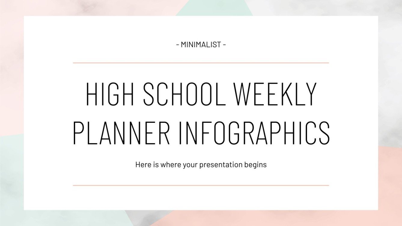 Minimalist HS Weekly Planner Infographics Presentation