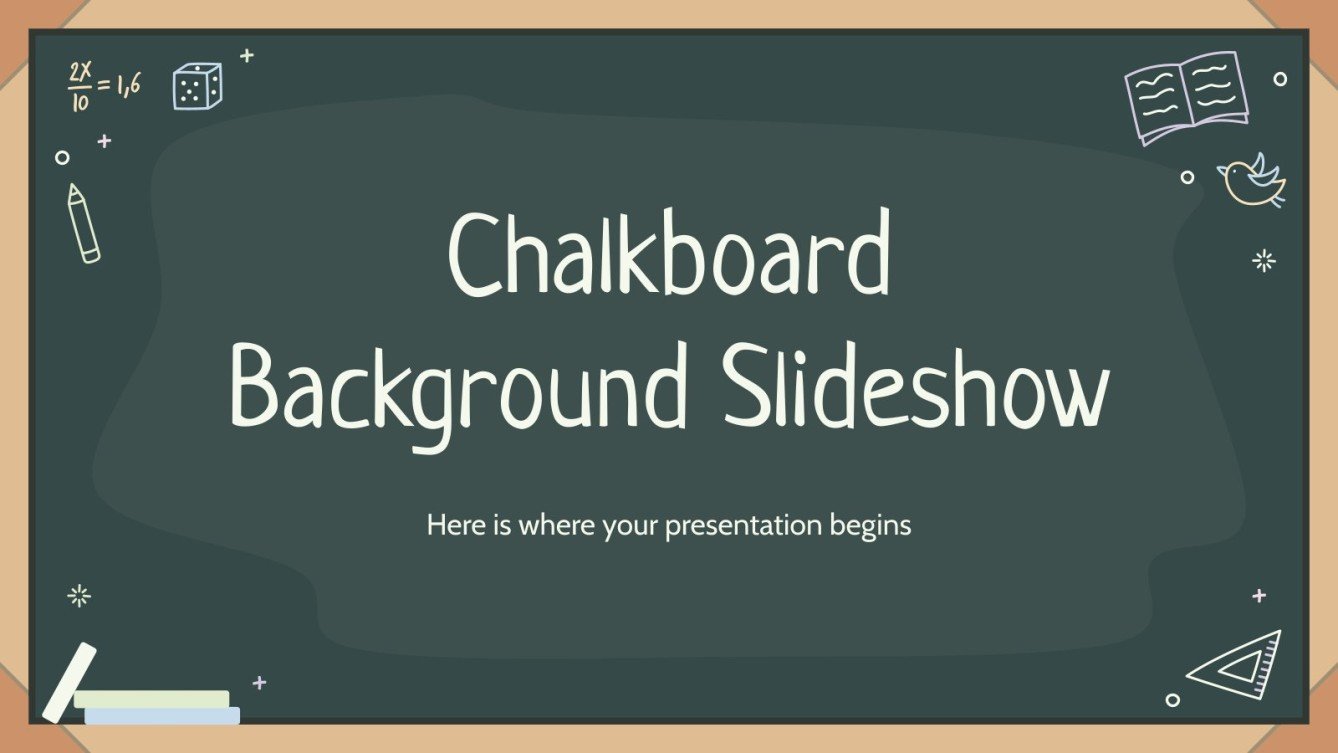 Chalkboard Background Slideshow Presentation