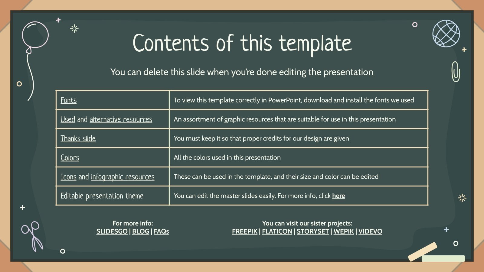 Chalkboard Background Slideshow Presentation