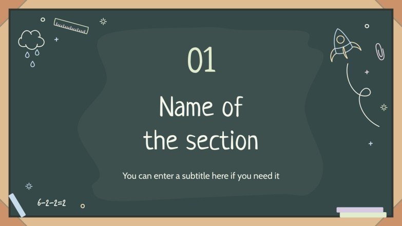 Chalkboard Background Slideshow Presentation