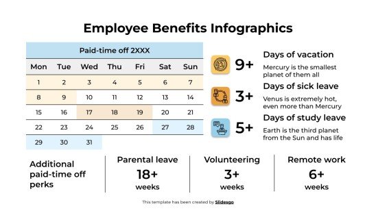 Employee Benefits Infographics Template