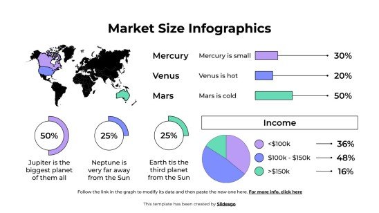 Market Size Infographics Template